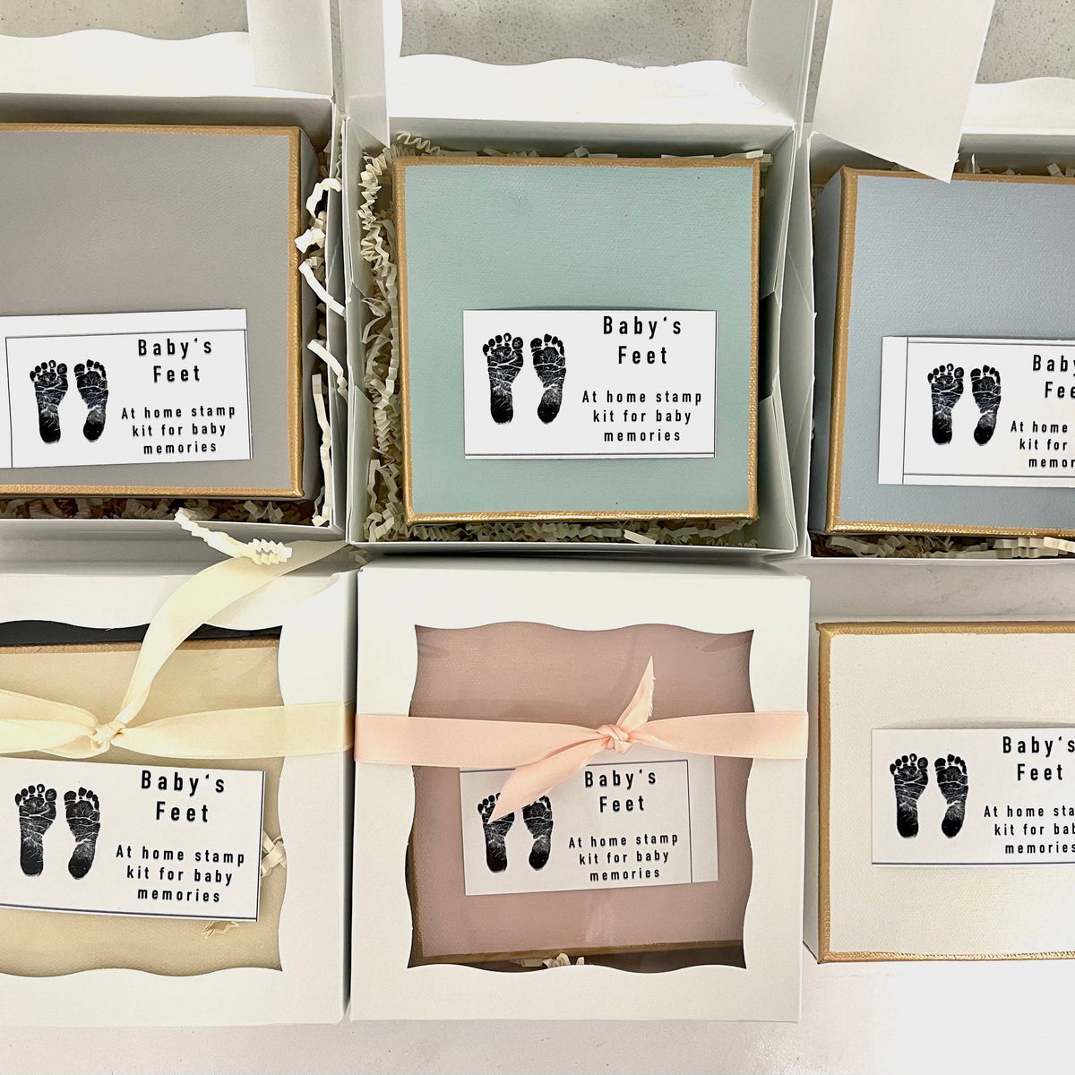 Baby's Feet Stamp Kit: Blue – Papillon Parties and Gifts