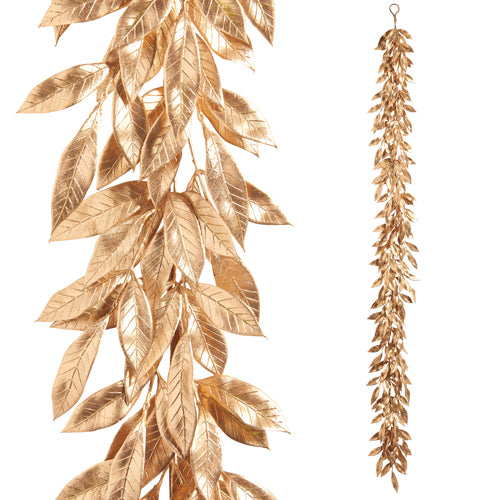 6' GOLD LAUREL LEAF GARLAND – Papillon Parties and Gifts