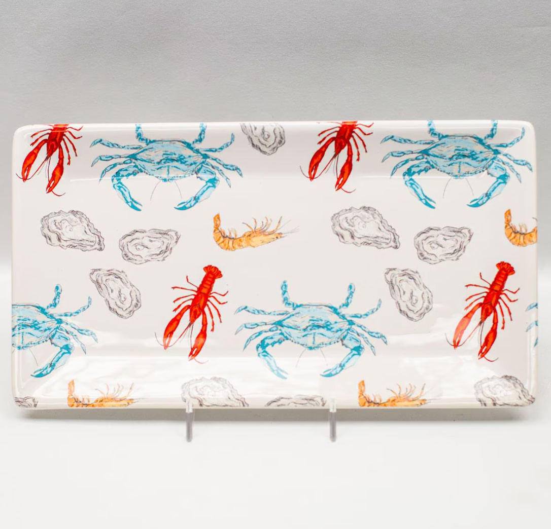 Coastal Seafood Rectangle Platter – Papillon Parties and Gifts