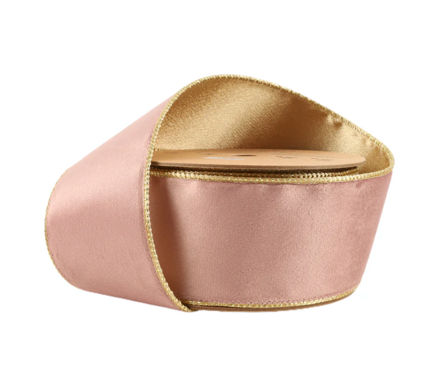 Classic Velvet Pink and Gold Ribbon – Papillon Parties and Gifts