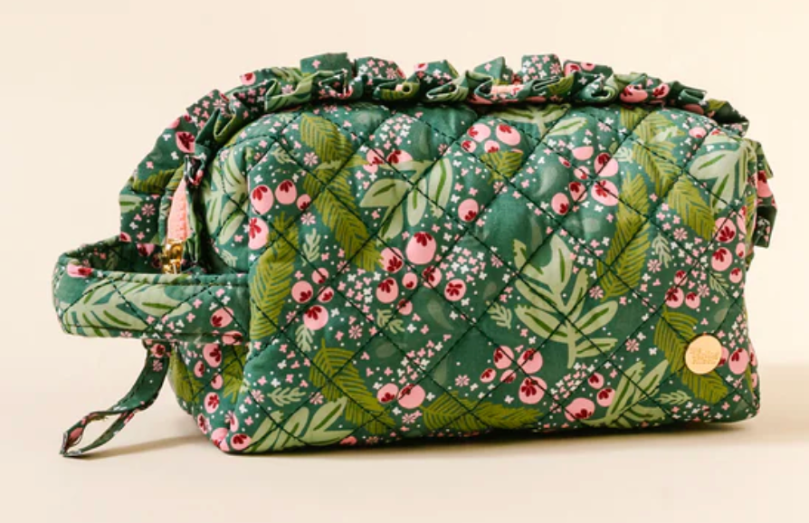 Cosmetic Quilted Pouch Jolly Sprig – Papillon Parties and Gifts